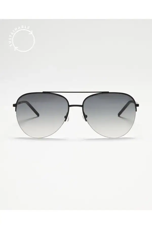 Paige Charlie Aviator Sunglasses In Black - 60% Off  display picture 3