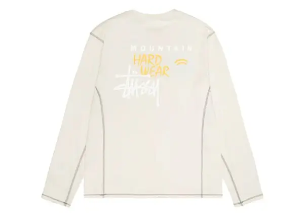 StÜssy X Mountain Hardwear Long Sleeve Tee Shirt - Stone