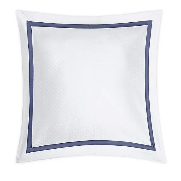 MATOUK Lowell Diamond Matelasse Oversized Euro Sham - Steel Blue