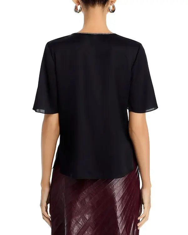 Kobi Halperin Sylvie Stretch Silk Blouse - Black