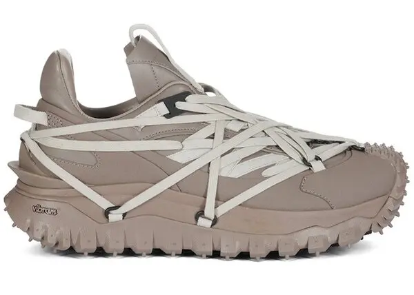 Rick Owens X Moncler Trailgrip Megalace Sneakers - Dust