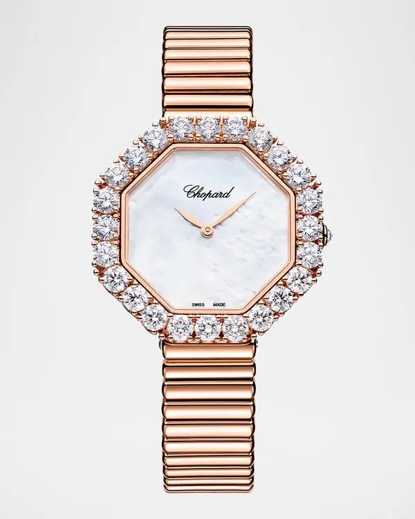 Chopard 32mm L'heure Du Diamant Octagonal 18k Watch