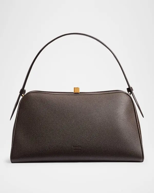Khaite Cate Frame Top-handle Bag - 950 Dark Brown