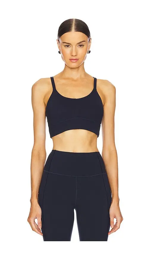 Varley Shape Amber Bra In Navy - Dark Sapphire