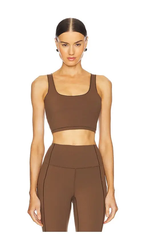 Varley Shape Dayton Bra In Brown