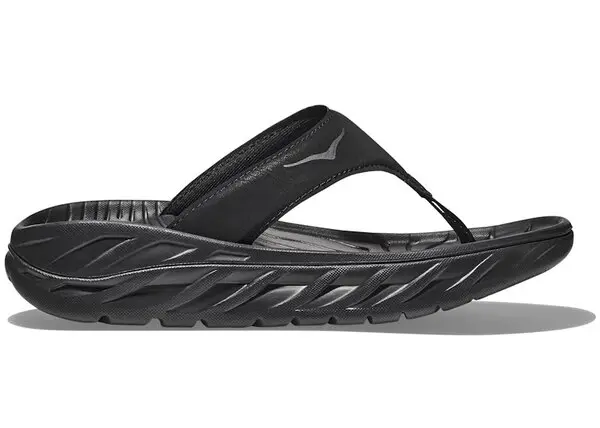 Hoka One One Ora Recovery Flip - Black/dark Gull Grey