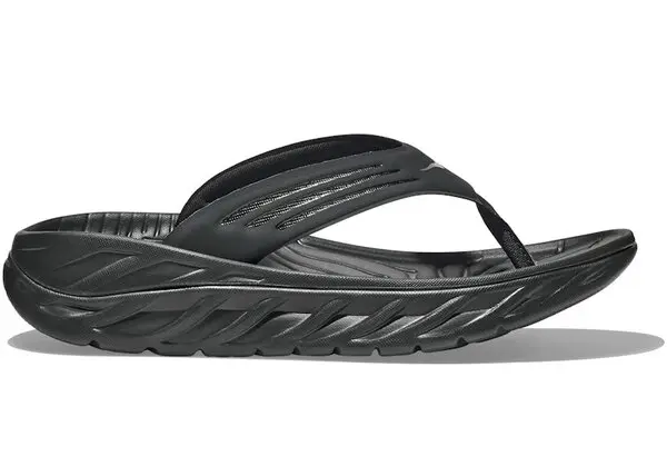 Hoka One One Ora Recovery Flip-flops - Black/dark Gull Grey