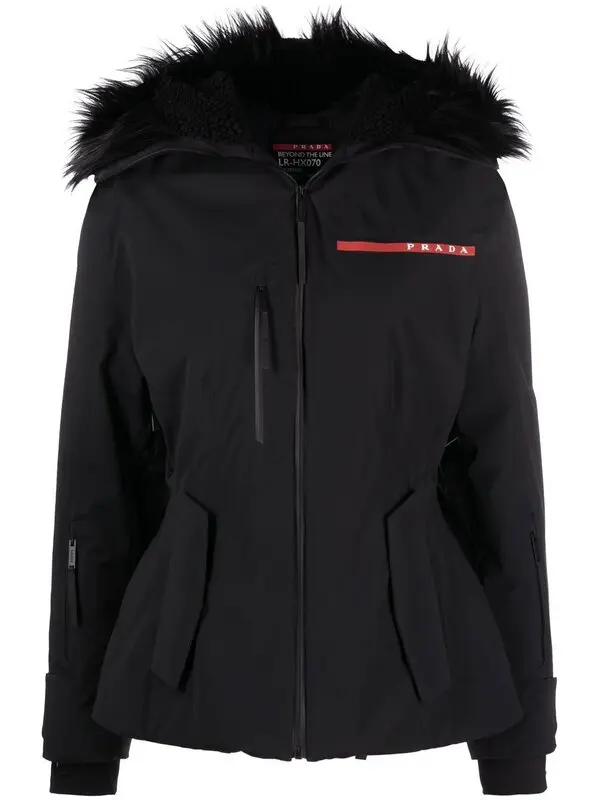 Prada Logo-patch Hooded Jacket