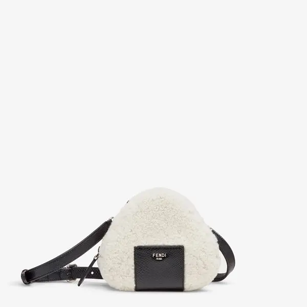 Fendi Charmwhite Sheepskin Charm Bag