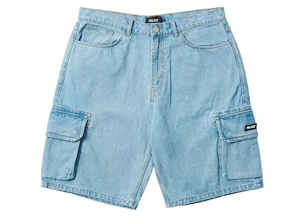 PALACE Baggy Cargo Shorts - Denim