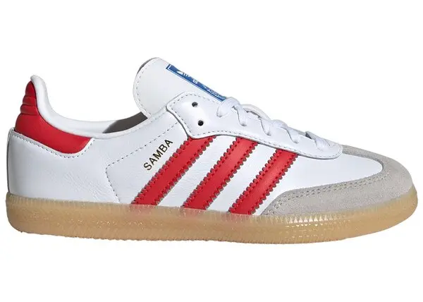 Adidas Samba Og Sneakers - Cloud White/collegiate Red/gum