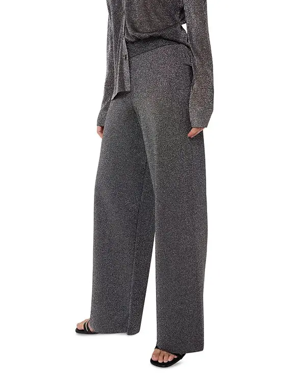Whistles Sparkle Knitted Trousers - Black/multi