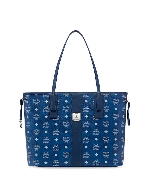 Mcm Liz Vi Medium Shopper Bag - Blue Viset