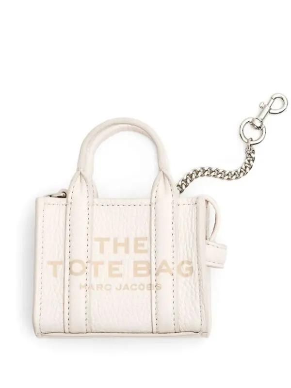 Marc Jacobs The Nano Tote Charm - Cotton/silver