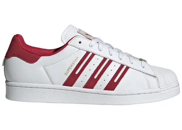 Adidas Superstar Sneakers - Cloud White/team Victory Red/grey One