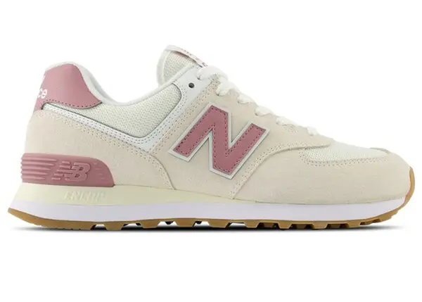 NEW BALANCE 574 Sneakers - Beige/white/pink