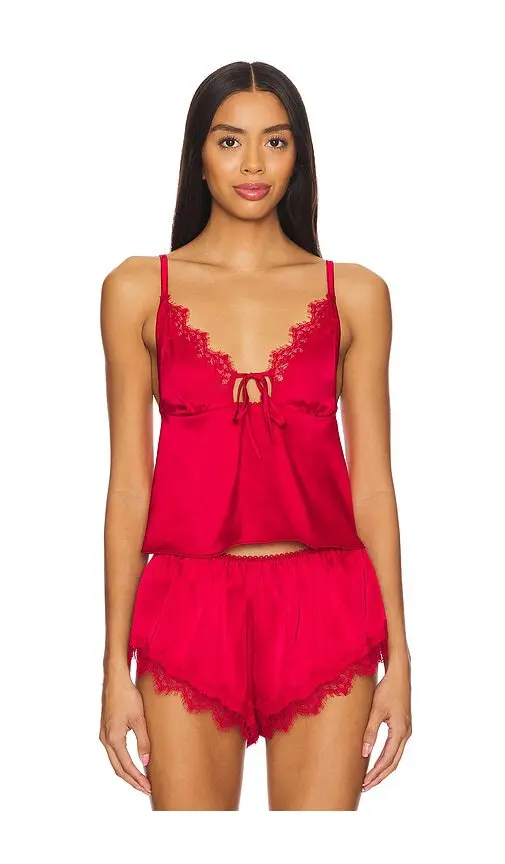 KAT THE LABEL Sorrento Camisole - Red