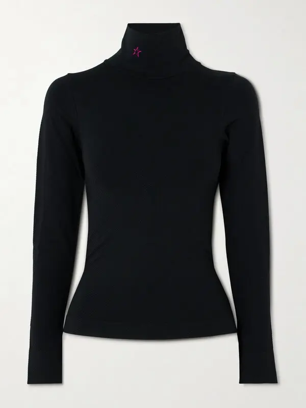 Perfect Moment Ribbed Thermal Turtleneck Top
