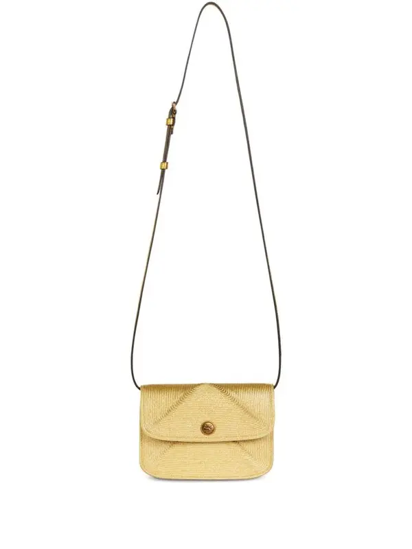 Etro Metallic-effect Cross Body Bag - Gold