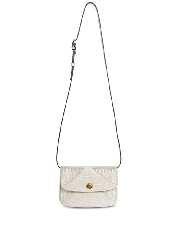 Etro Metallic-effect Cross Body Bag - Silver