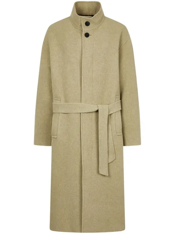 STUDIO TOMBOY High-neck Belted Wool Coat