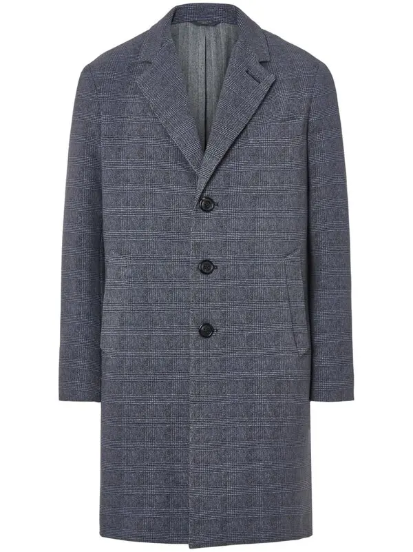 CIRCOLO 1901 Check-pattern Single-breasted Mid-length Coat