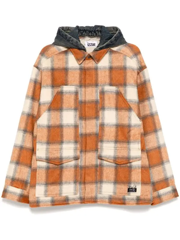 Izzue Checked Hooded Jacket