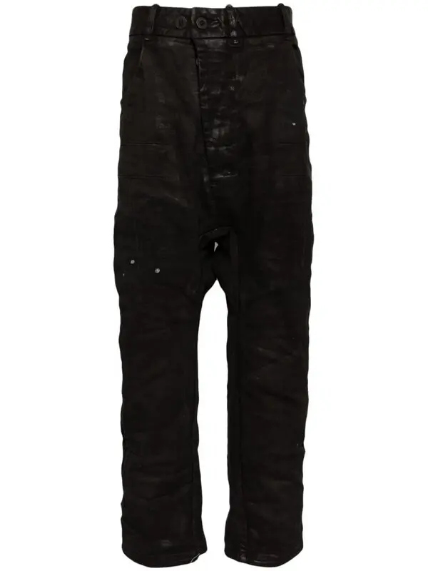 Boris Bidjan Saberi Asymmetric Drop-crotch Jeans