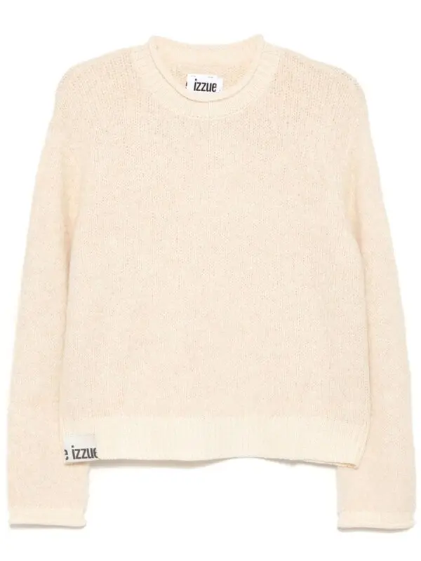 Izzue Crew-neck Jumper - Neutrals