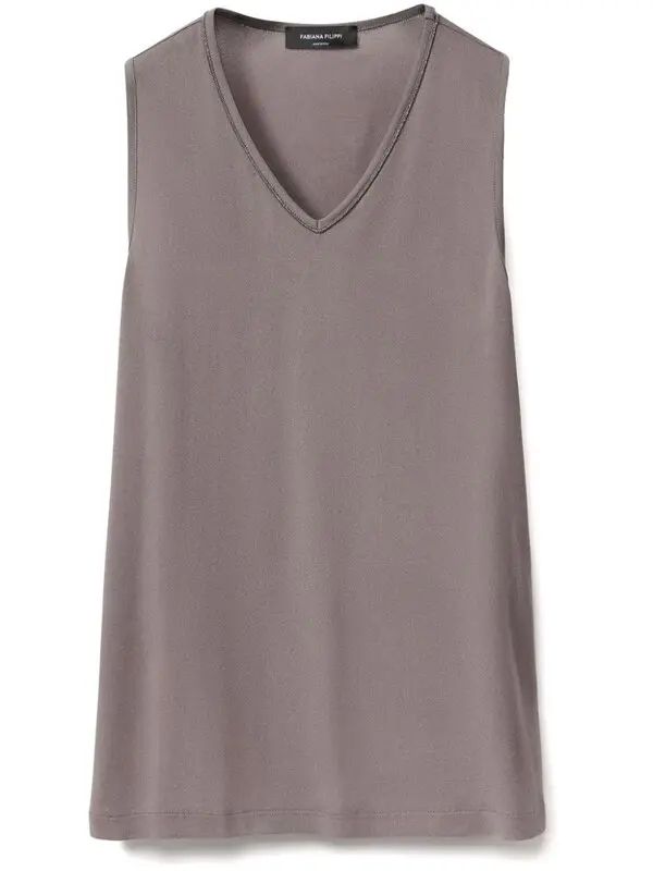 Fabiana Filippi Sablé Vest - Grey