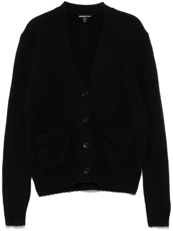 JAMES PERSE Recycled Cashmere Cardigan - Black