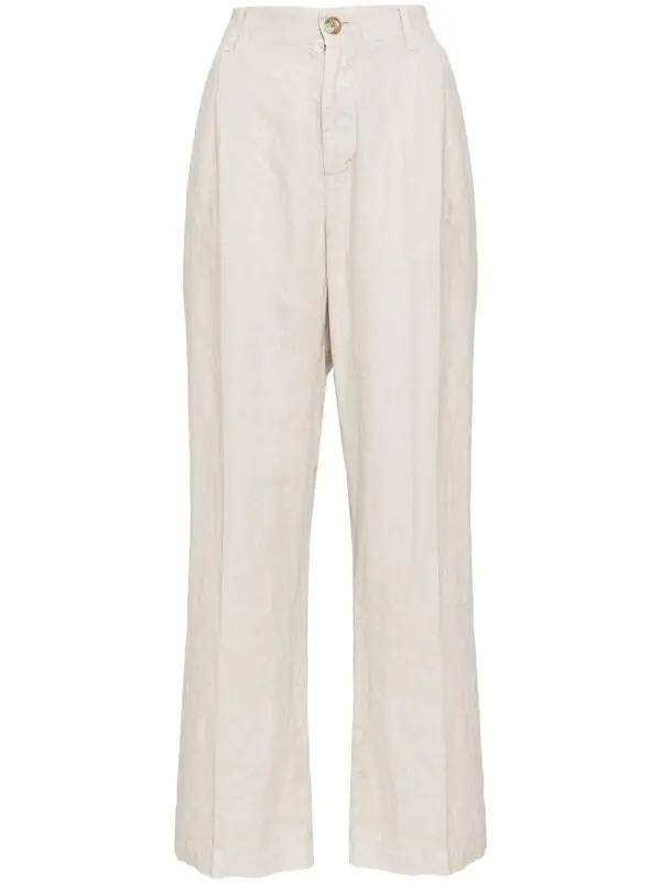 JAMES PERSE Linen Pleated Trousers