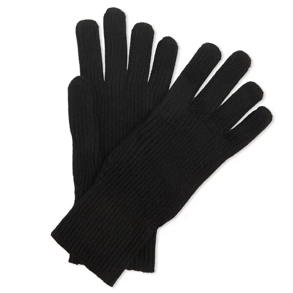 Moncler Wool Gloves - Black