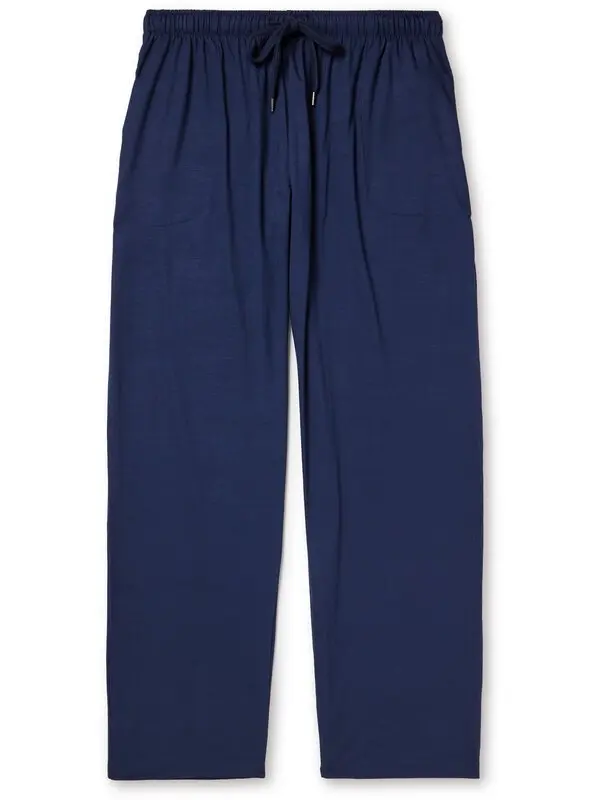 Derek Rose Marlowe Stretch-micro Modal Jersey Pyjama Trousers - Blue