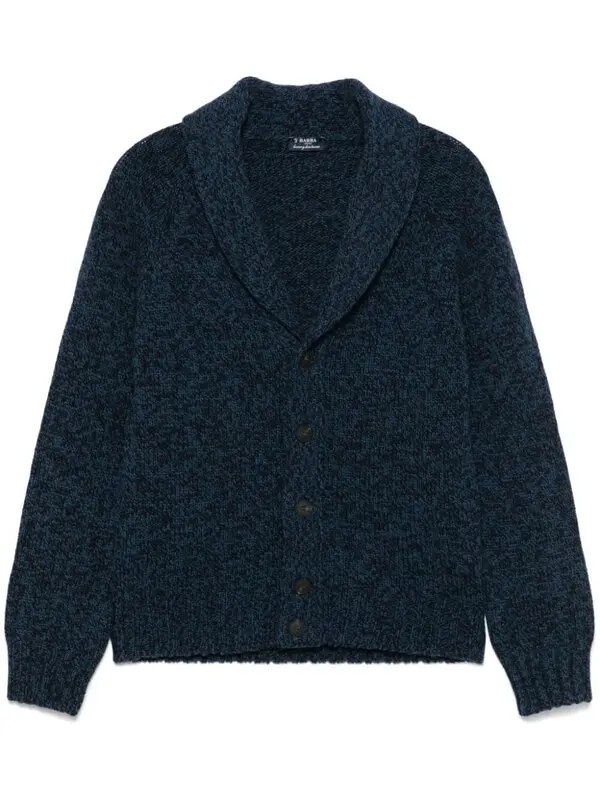 BARBA NAPOLI Wool Cardigan - Blue