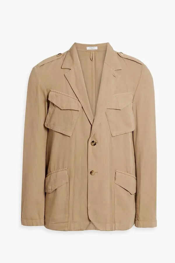 Boglioli Cotton And Linen-blend Canvas Jacket