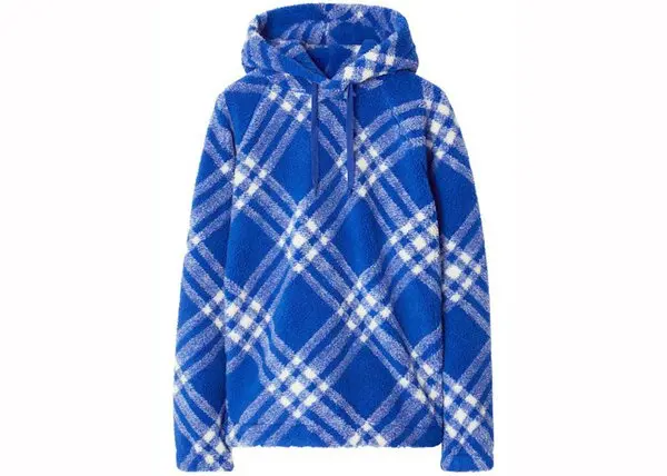 Burberry Plaid Fleece Hoodie