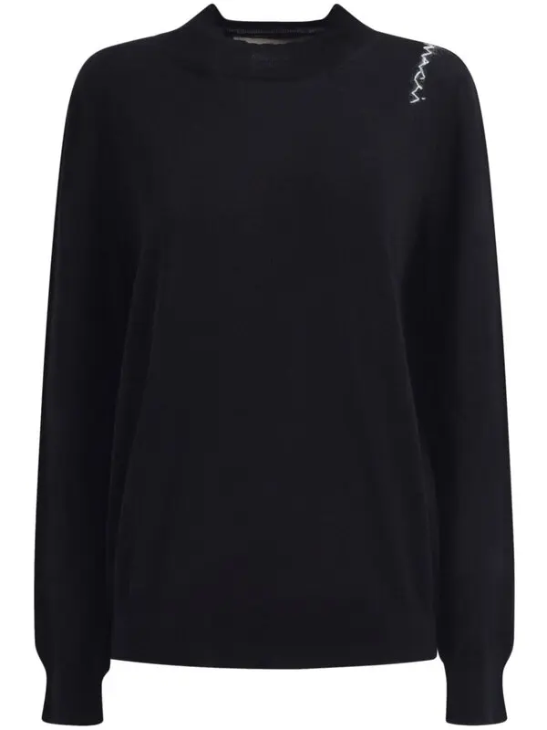 Marni Colourblock Sweater - Black