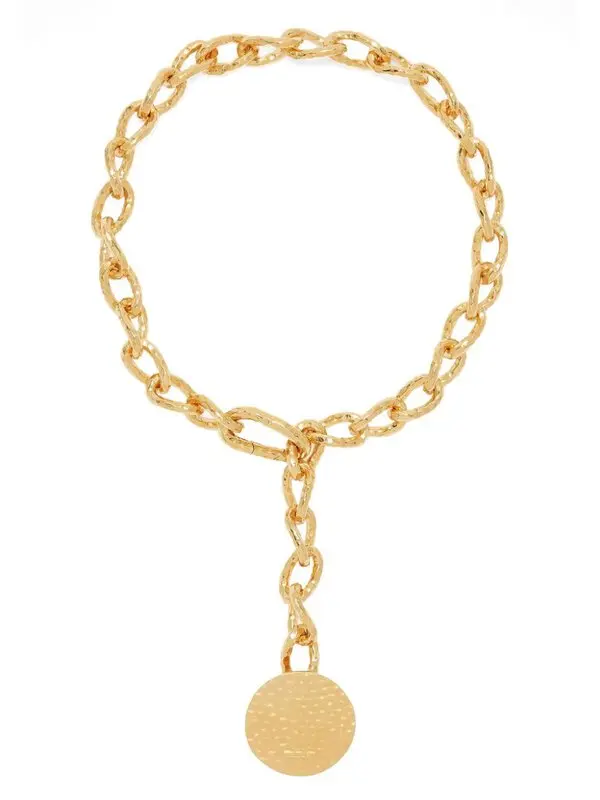 JIL SANDER Circular Pendant Necklace - Gold