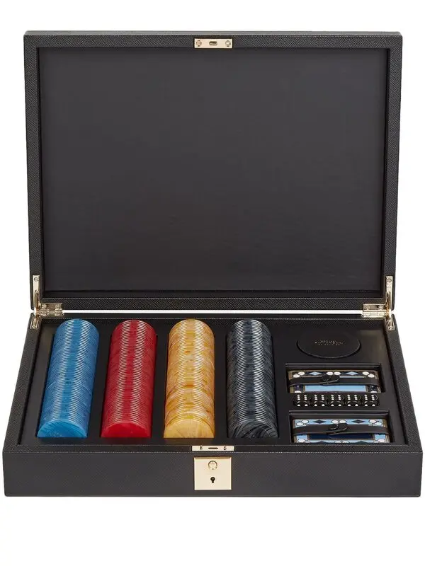 Smythson Panama Poker Set
