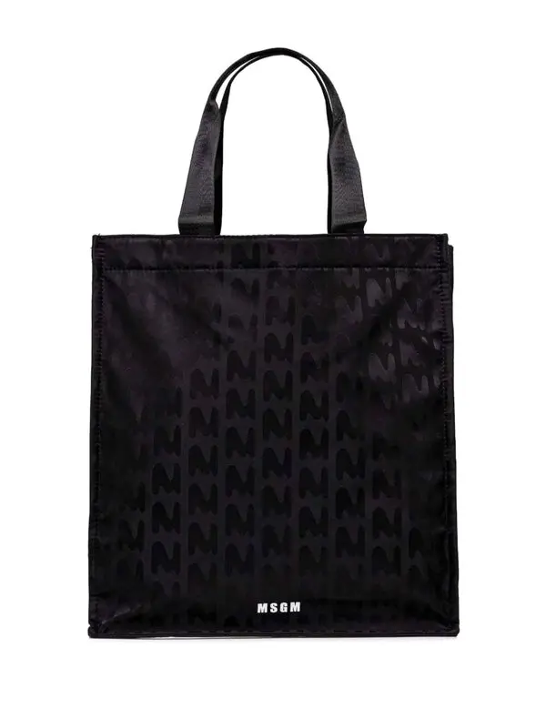 MSGM Logo-jacquard Tote Bag