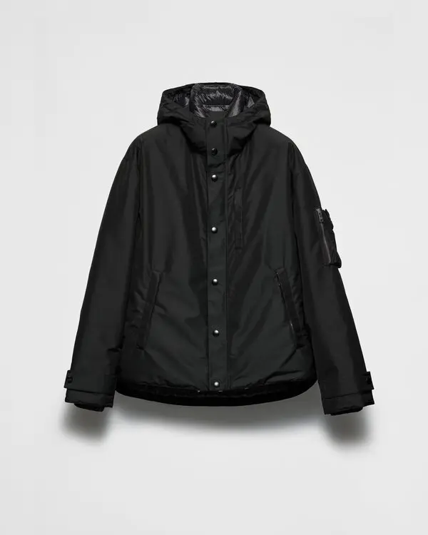 Prada Technical Fabric Down Jacket - Black
