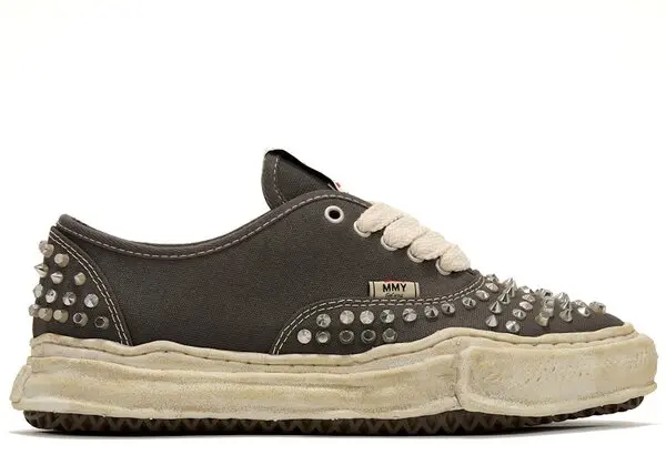 Mihara Yasuhiro Baker Og Sole Studded Canvas Low - Grey