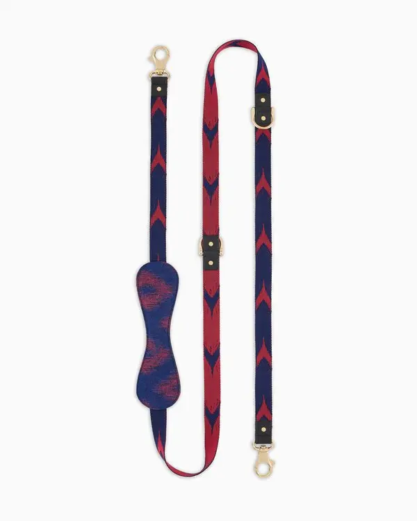 Giorgio Armani Poldo X Leash In Ikat Jacquard And Leather - Patterned