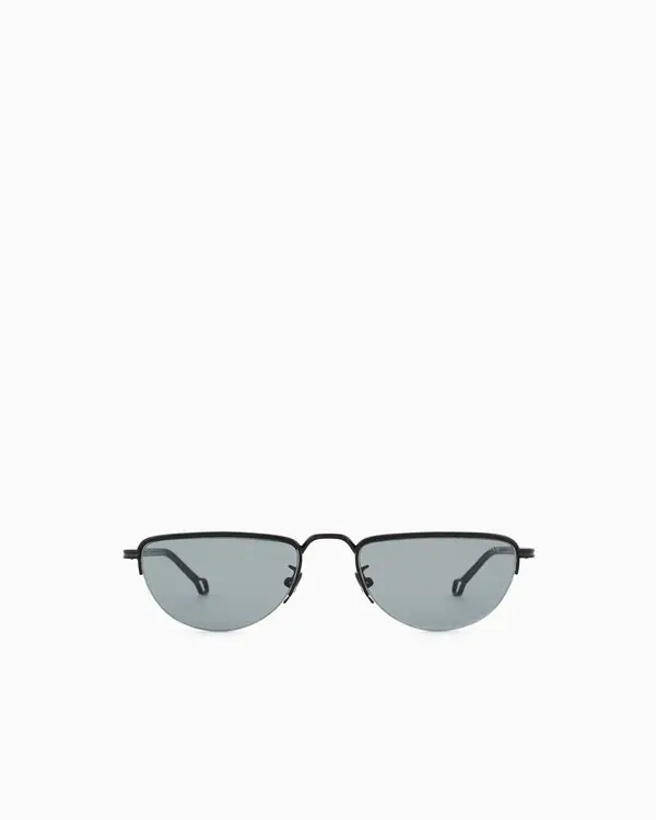 Giorgio Armani Irregular Sunglasses - Black
