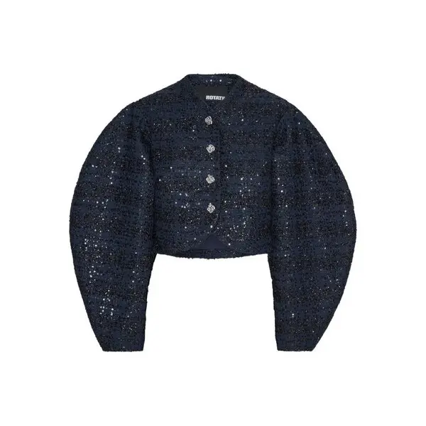 Remain Birger Christensen Cropped Outerwear - Blue
