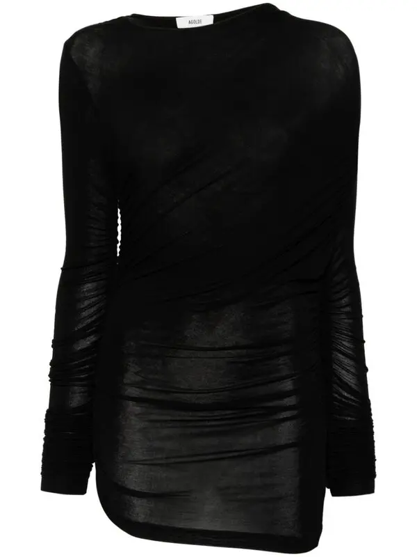 AGOLDE Tania Twist T-shirt - Black