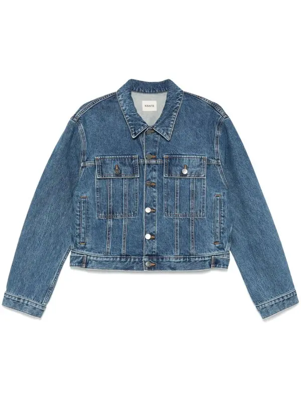 Khaite Saunder Denim Trucker Jacket