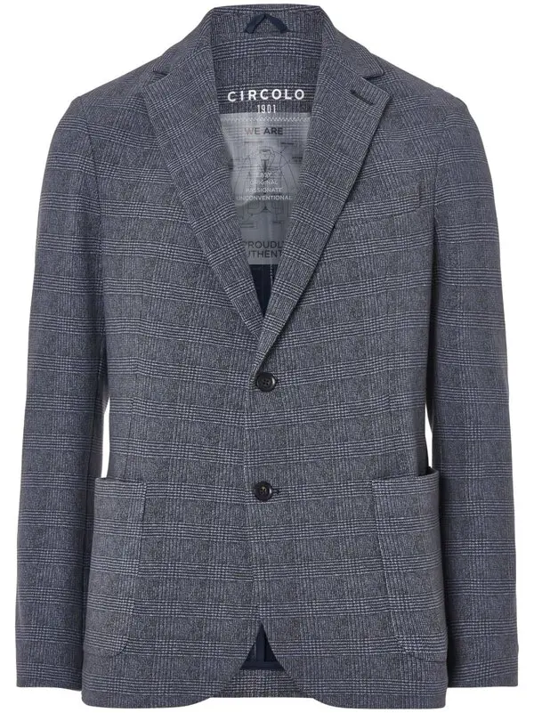 CIRCOLO 1901 Prince Of Wales-check Blazer
