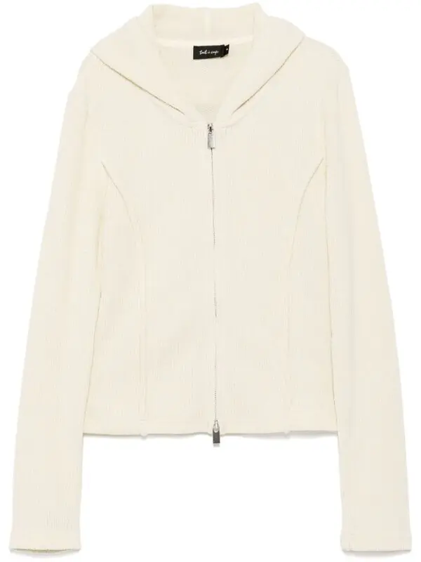 TOUT A COUP Hooded Knitted Top